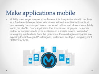 Mulesoft Anypoint platform for APIs | PPTX | Internet | Computing