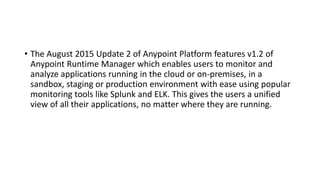 Anypoint runtime manager v1 | PPT