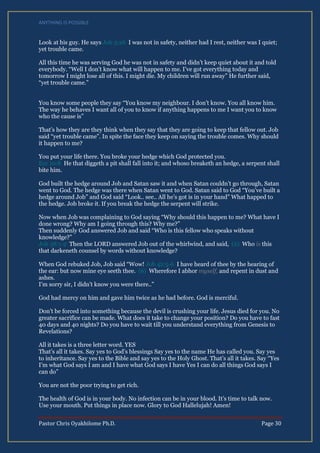 Pastor Chris- Anything is possible | PDF