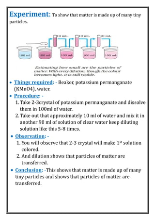 class 9 chemistry Ch 1 matter | DOCX