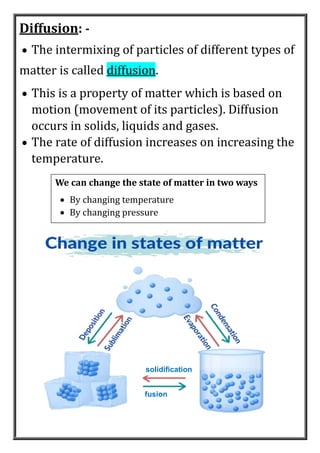 class 9 chemistry Ch 1 matter | DOCX