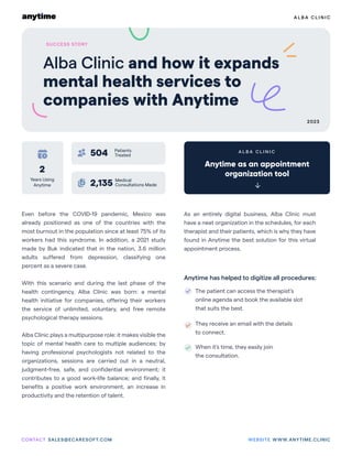 Anytime Success story Alba Clinic | PDF