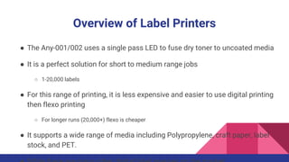 Anytron Label Printing and Laser Die-cutting | PPTX