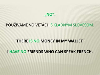 "ANY" vs. "NO" | PPSX