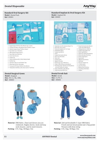 ANYWAY Dental Solutions Catalog: Comprehensive Product Range 2025 | PDF