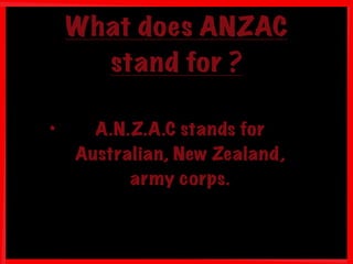 Anzac | PPT