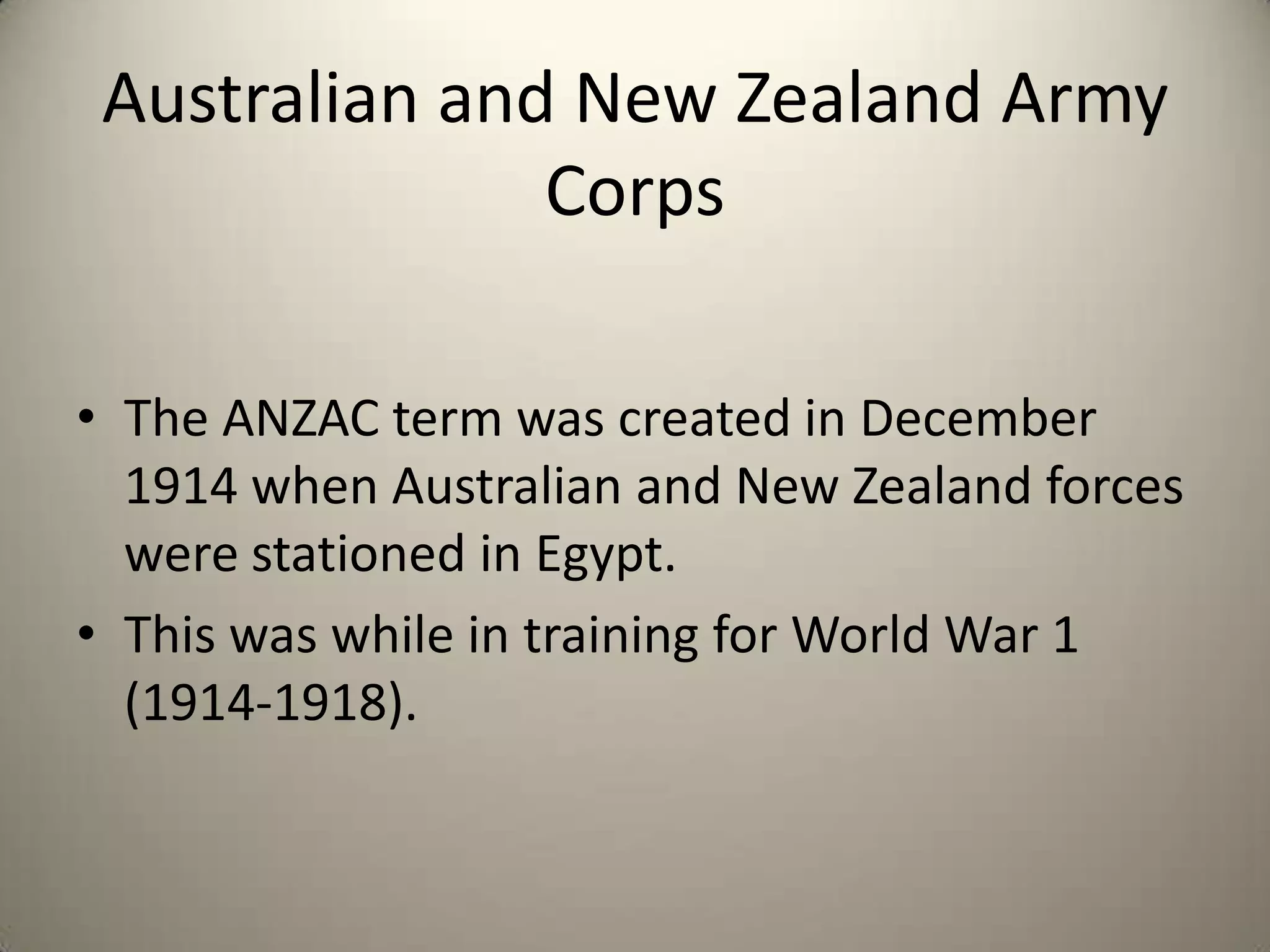 Anzac day | PPTX