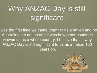 Anzac day | PPTX