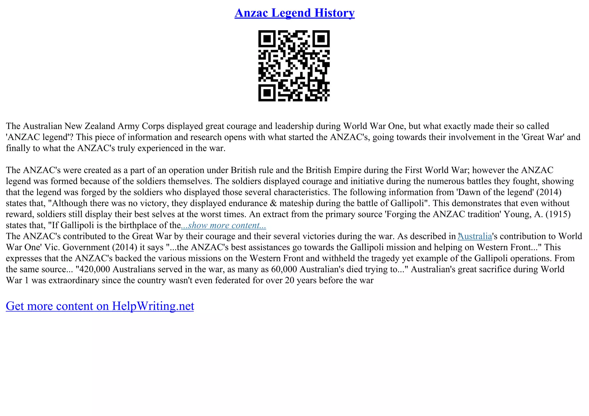 Anzac Day In Australia | PDF