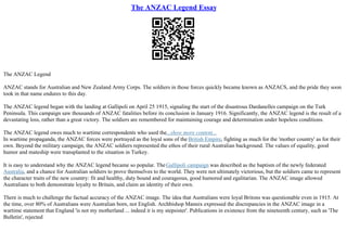 Anzac Day In Australia | PDF