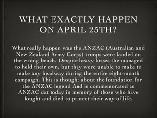 Anzac day questions | PPT