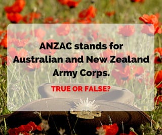 ANZAC Day School Slideshow | PPT