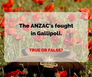 ANZAC Day School Slideshow | PPT
