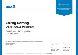 Anz data analytics | PDF | Technology & Computing