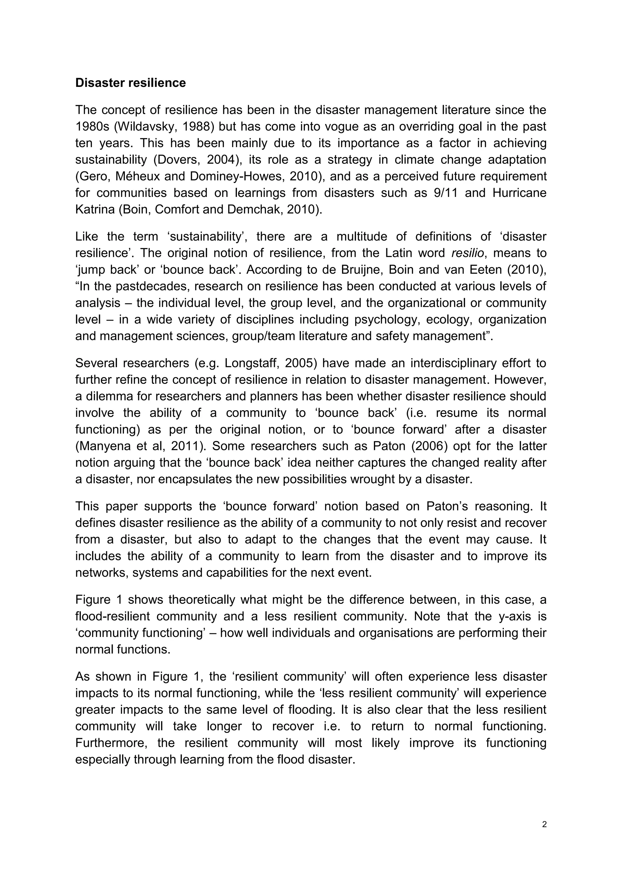 Learning for disaster resilience paper | PDF