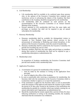 Anzmac constitution | PDF
