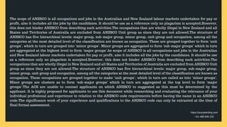 Anzsco codes for acs rpl | PPT