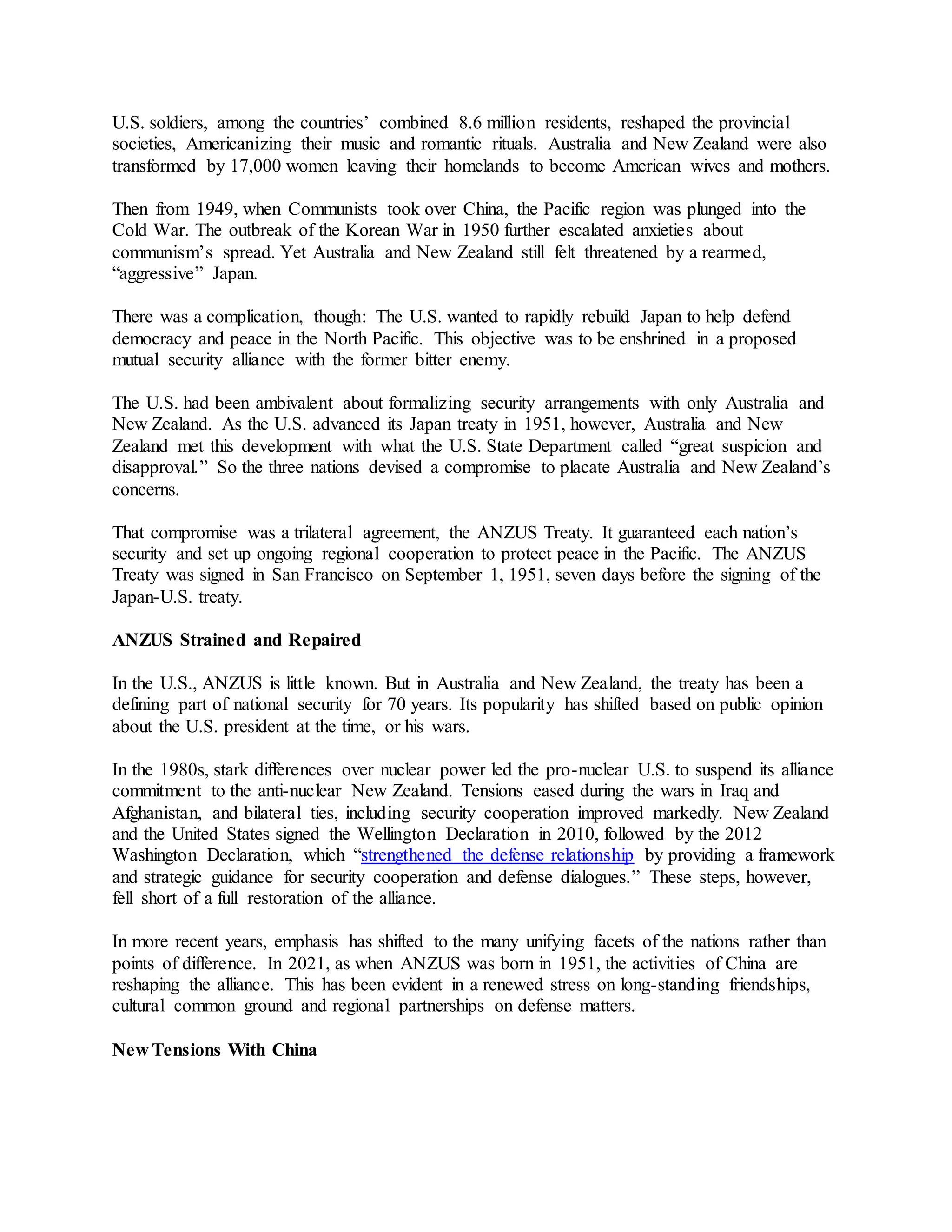 Anzus treaty at 70 | DOCX