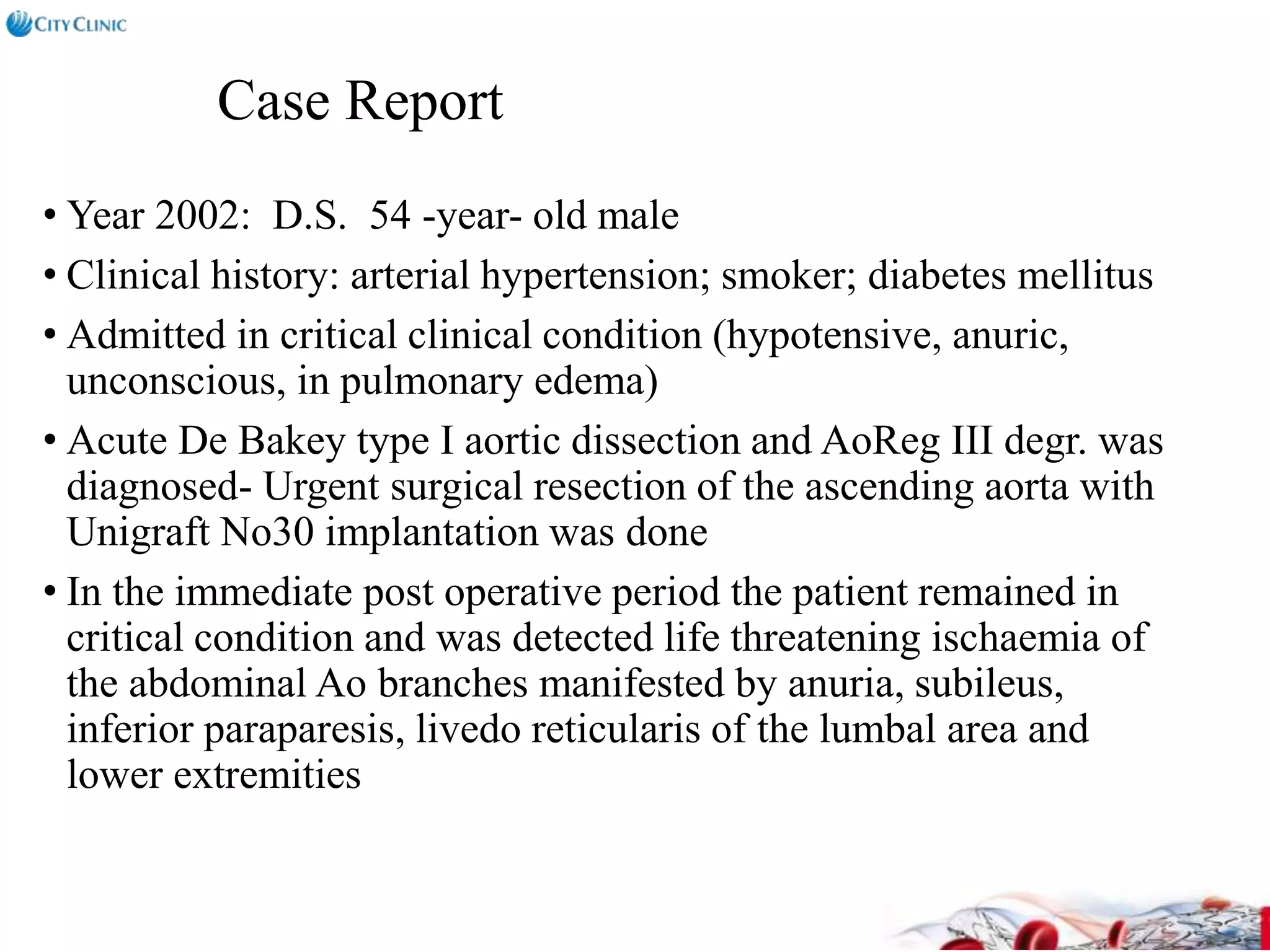 Centralization of flow in aortic dissection | PPT