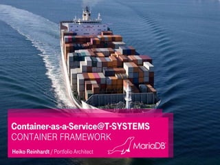 Container-as-a-Service – Plattformunabhängige Datenbankbereitstellung ...