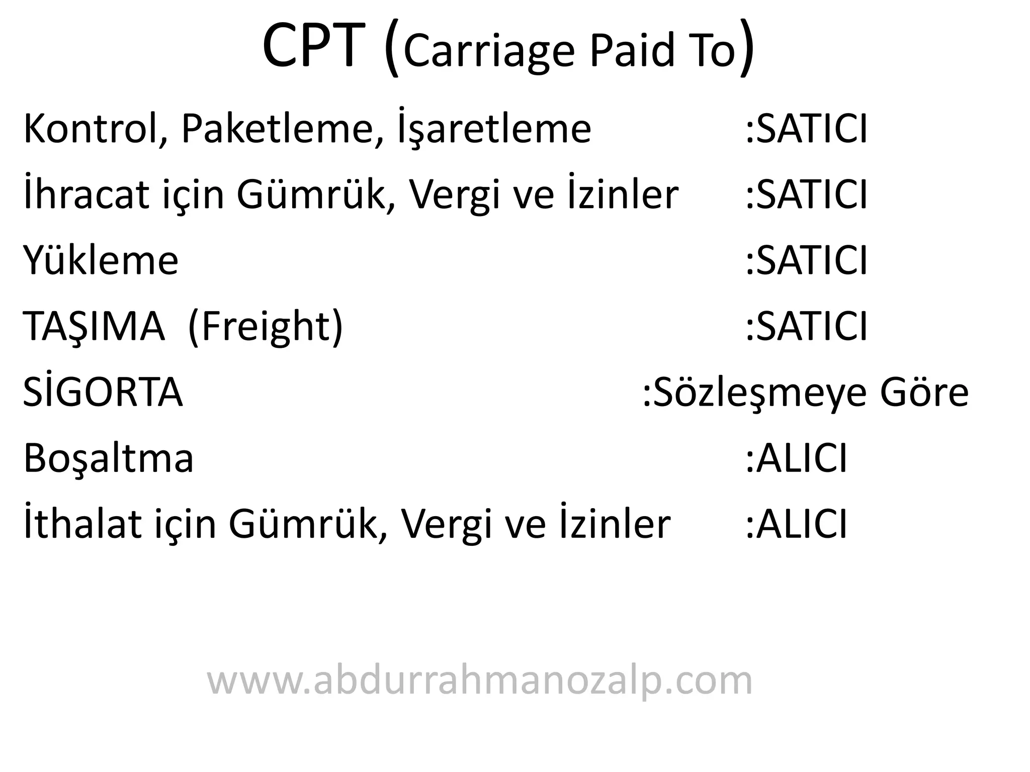 INCOTERMS 2020 TURKISH | PDF