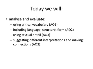 Ao1 2 3 el and tennyson titles | PPTX