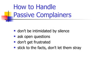 Ao1b Consumer Complaints | PPT