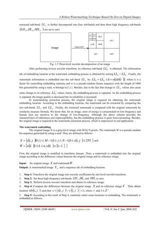 A Robust Watermarking Technique Based On Dwt on Digital Images | PDF