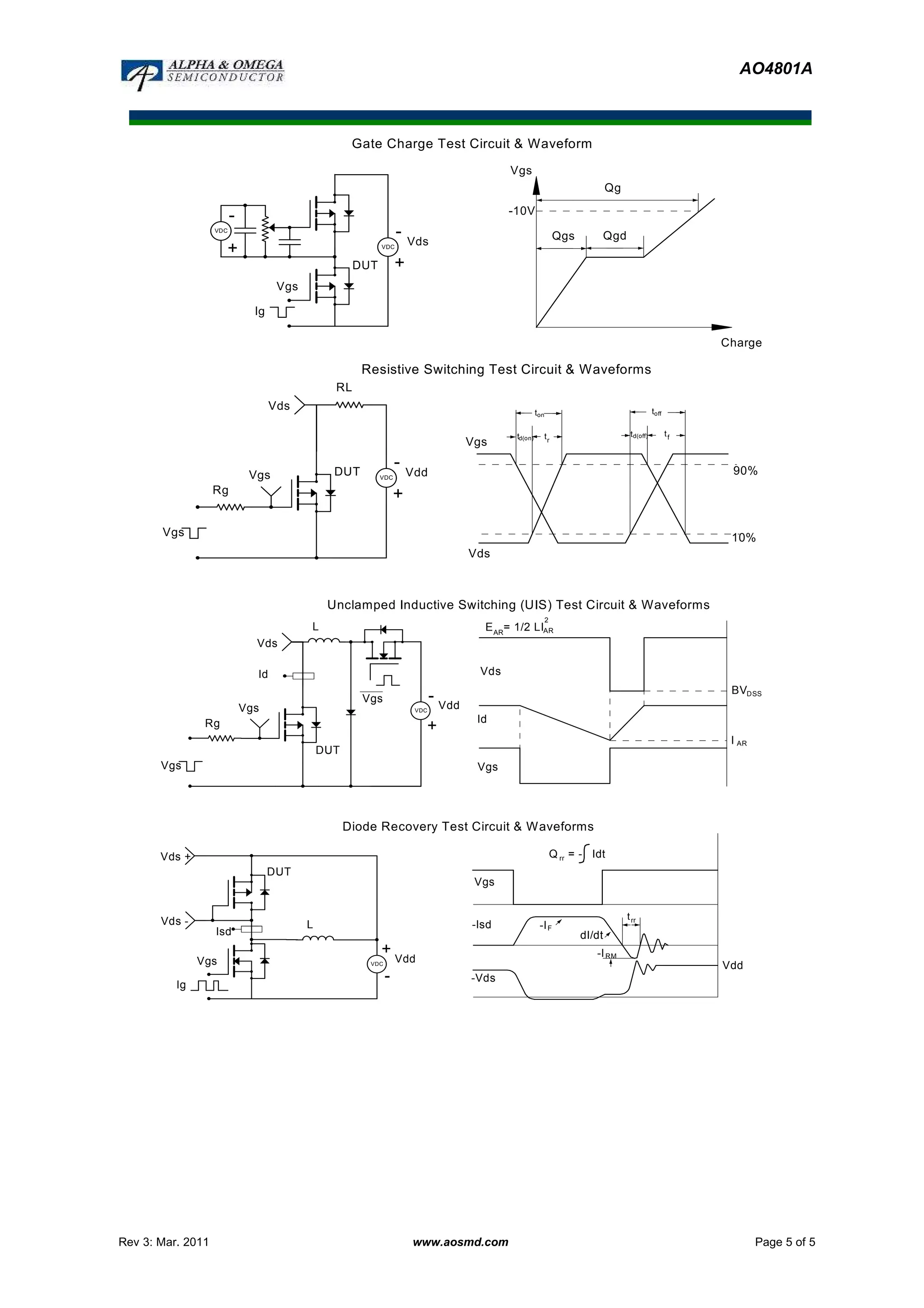 Original P-Channel Mosfet AO4801A 4801A 4801 SOP-8 New | PDF