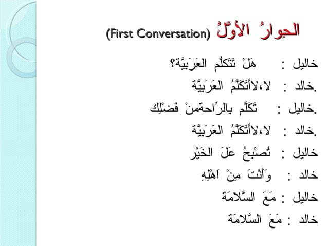 Arabic on Air - Greeting and Introduction part 2 | PPT