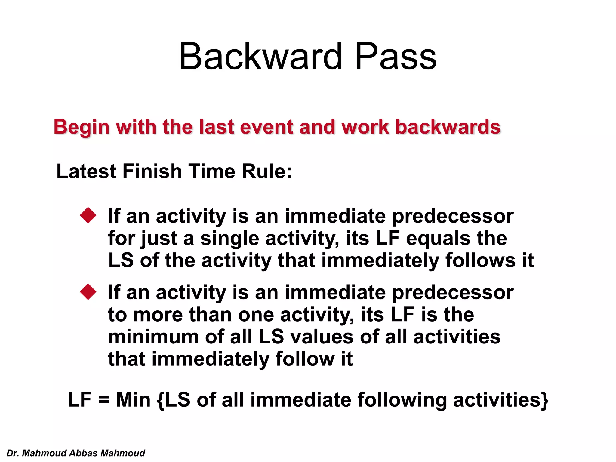 (Aoa) and (aon) networks | PPSX