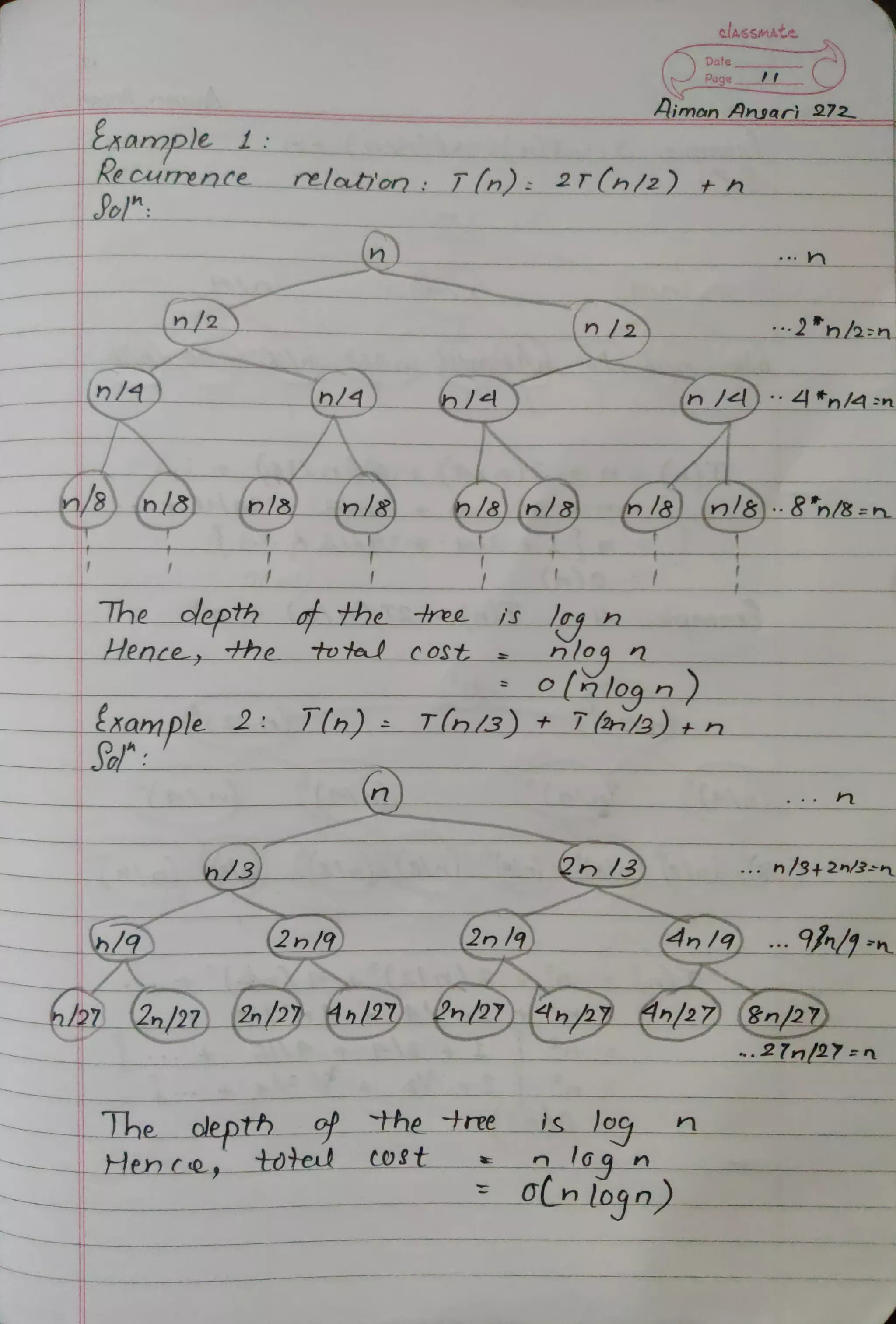 AOA Handwritten Notes'.pdf | Computer Software and Applications | Computing