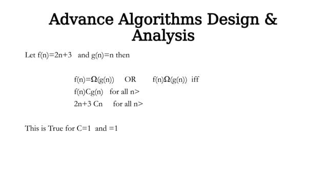 Aoa Lec Design Of Algorithm Spresentation Ppt
