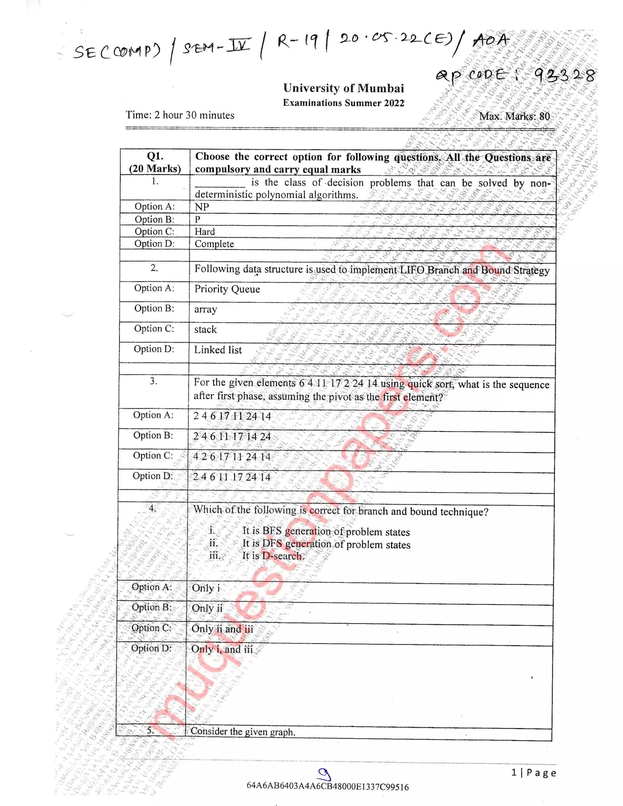 AOA question paper.pdf