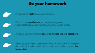 Effective appointment setting - tips and tricks | PDF | Resume Writing ...