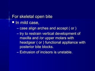 Anterior Open Bite | PPT