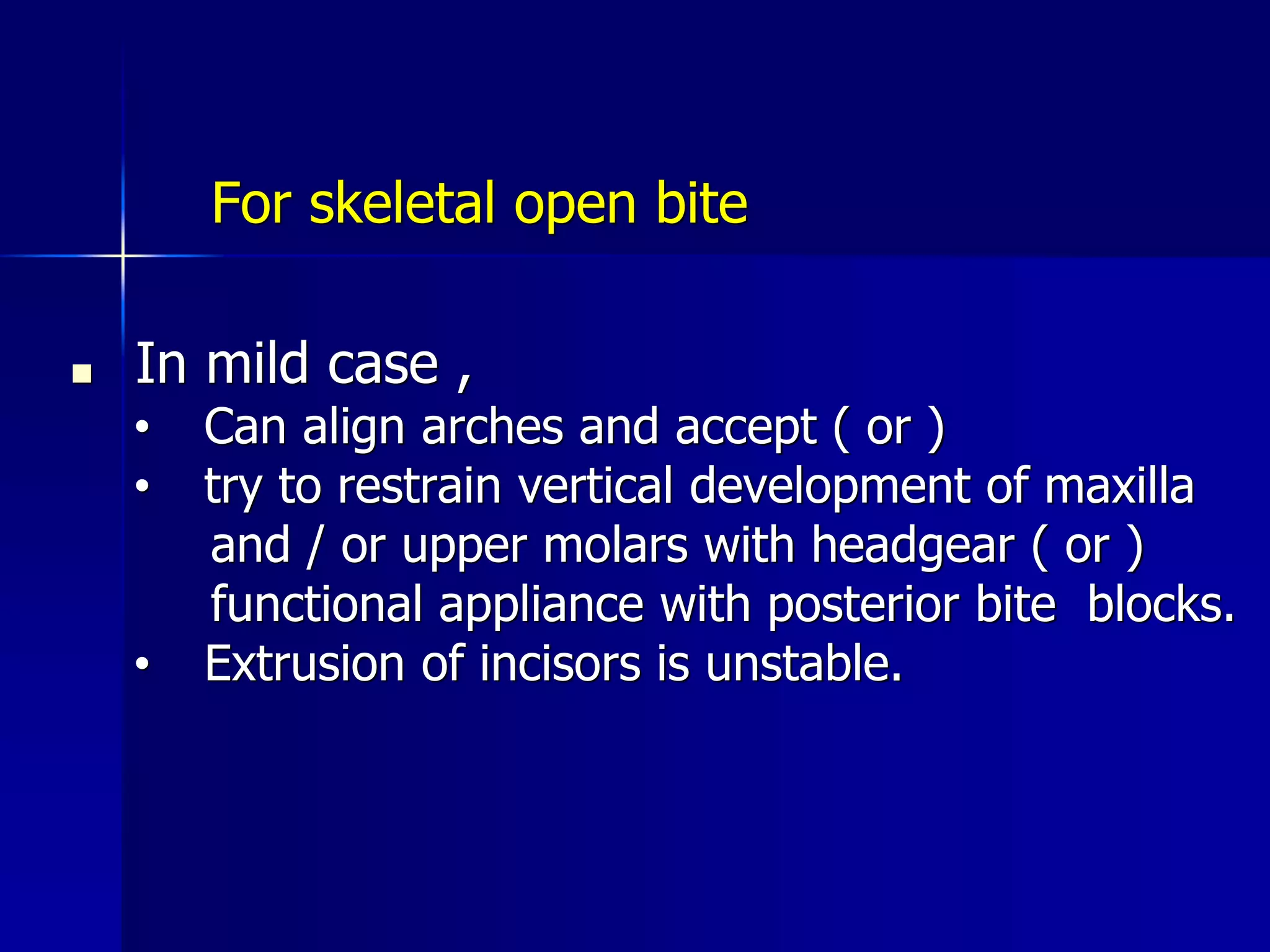 Anterior Open Bite and Deep Bite | PPTX