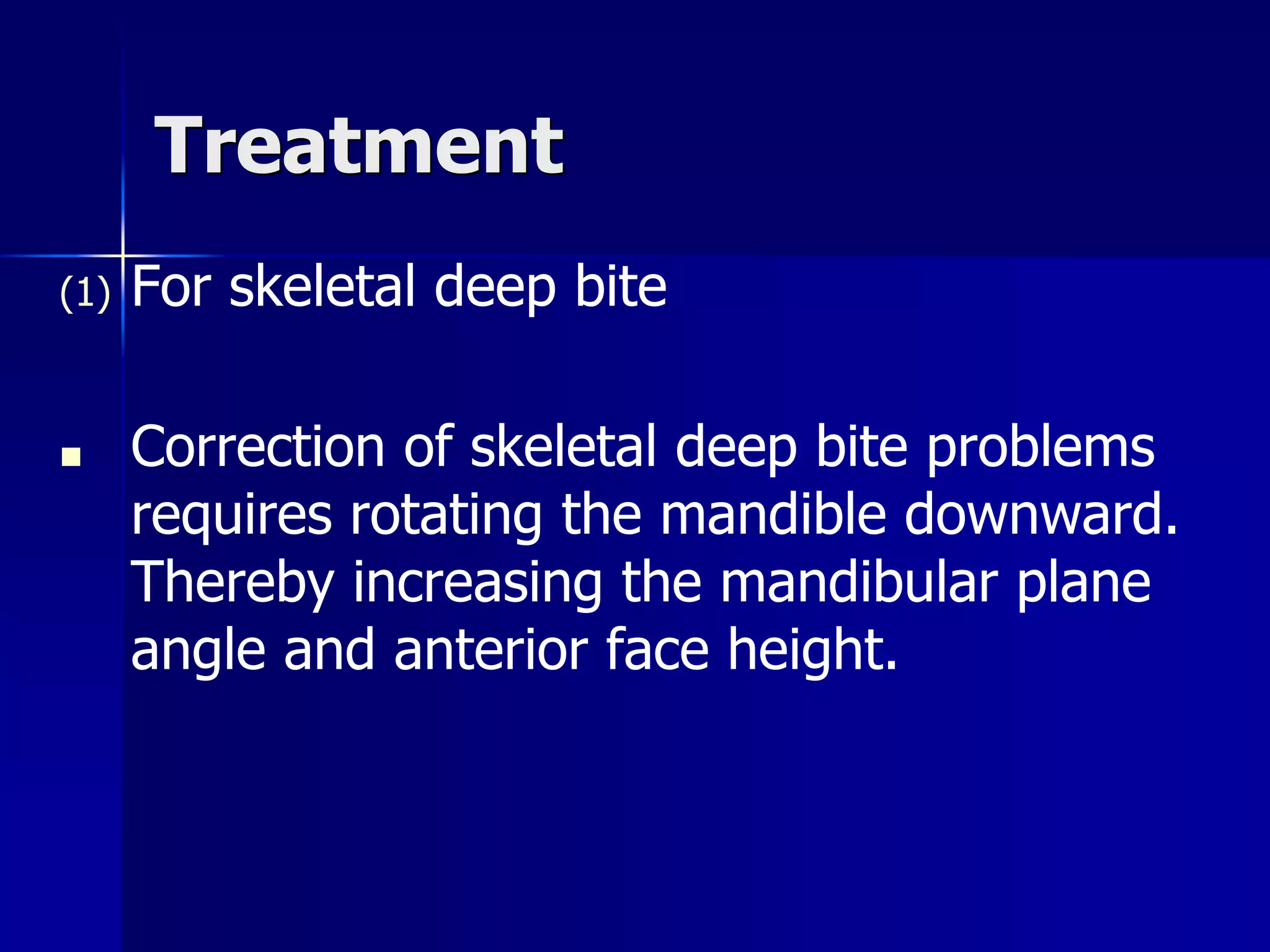 Anterior Open Bite and Deep Bite | PPTX