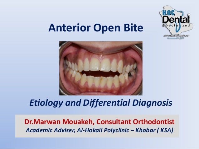Anterior Open Bite etiology and differential diagnosis
