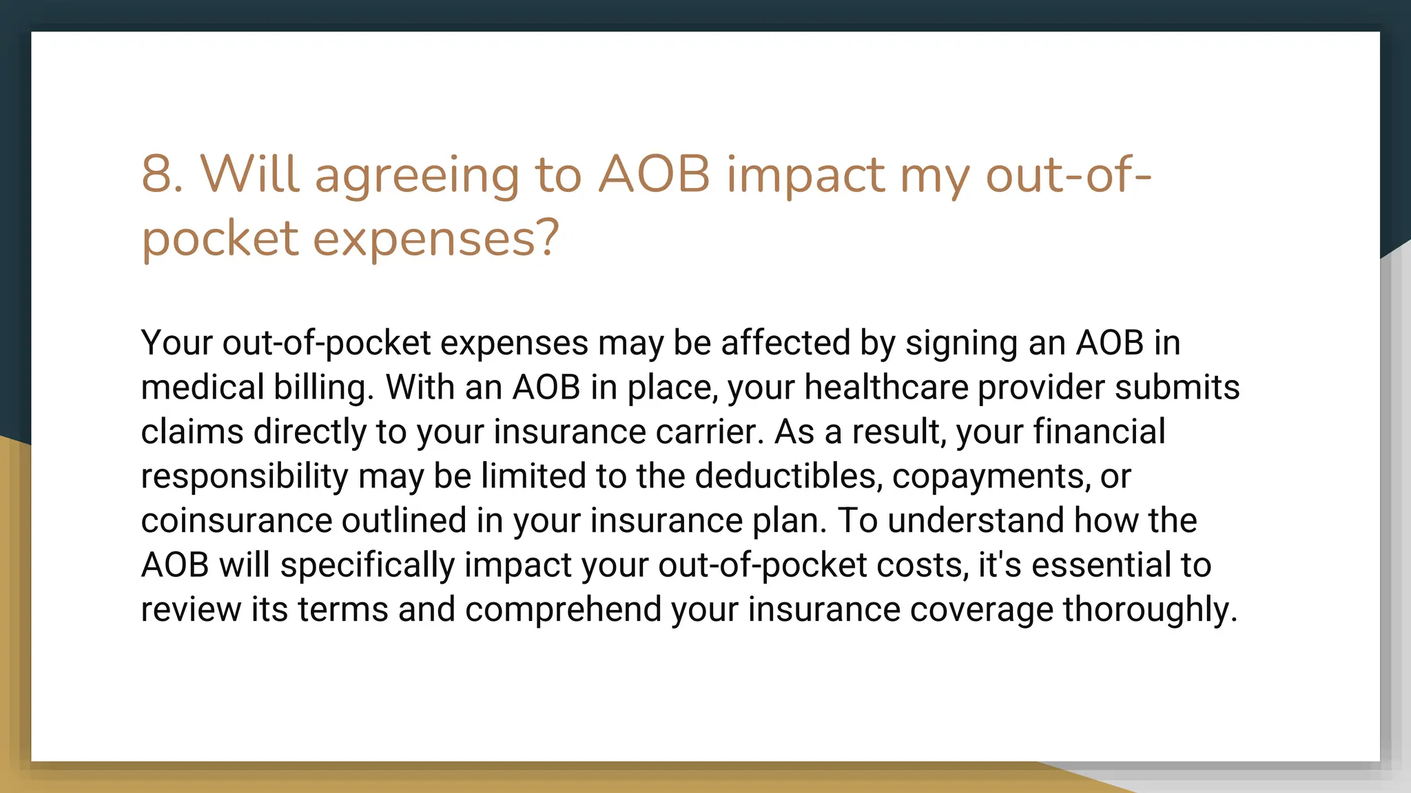 Overview AOB in medical billing Benefits.pptx
