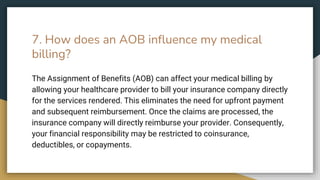 Overview AOB in medical billing Benefits.pptx