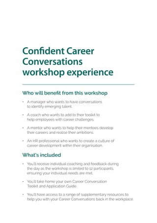 Confident Career Conversations Workshop | PDF