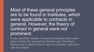 Principles of Roman Law: Law of Obligation | PPTX