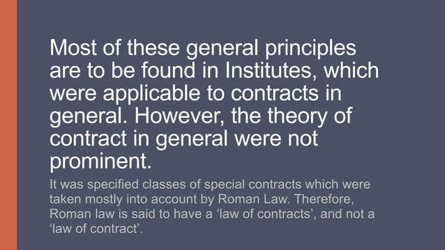 Principles of Roman Law: Law of Obligation | PPTX