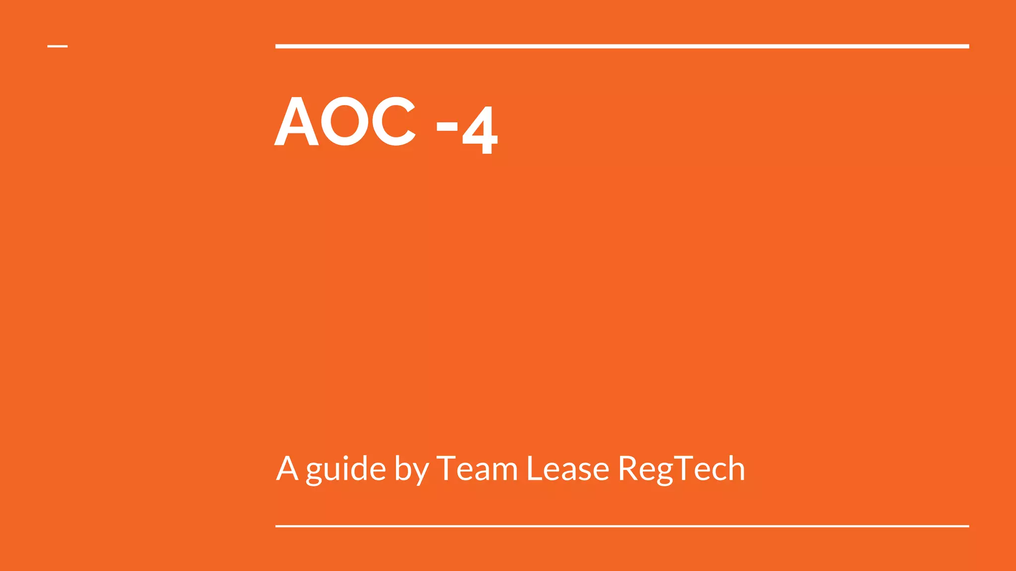 AOC-4 | PPTX