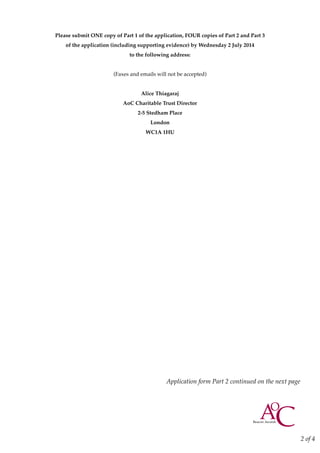 AoC Beacon Awards 2014-15 - Application Form | PDF