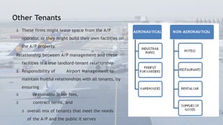 Airport Operations including cargo, engineering | PPTX