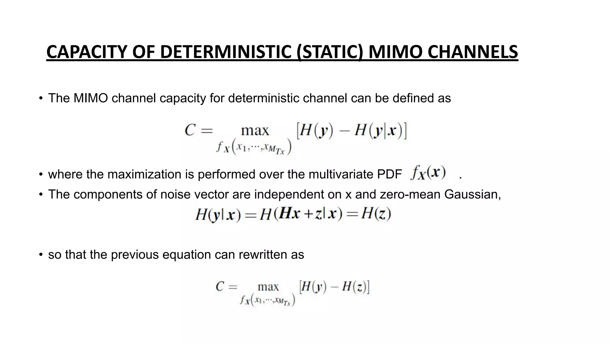 Optical Channel Capacity of MIMO system | PDF