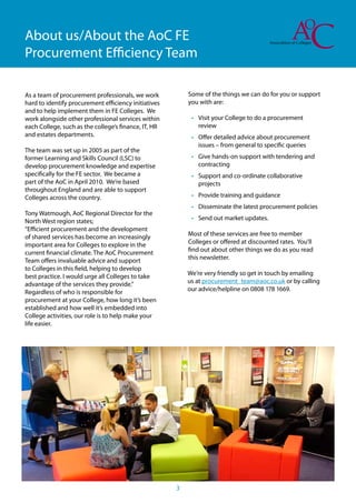 AoC procurement newsletter spring 2011 | PDF