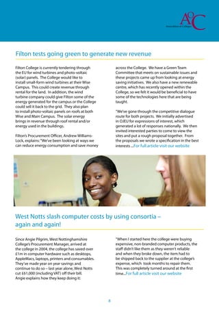 AoC procurement newsletter spring 2011 | PDF